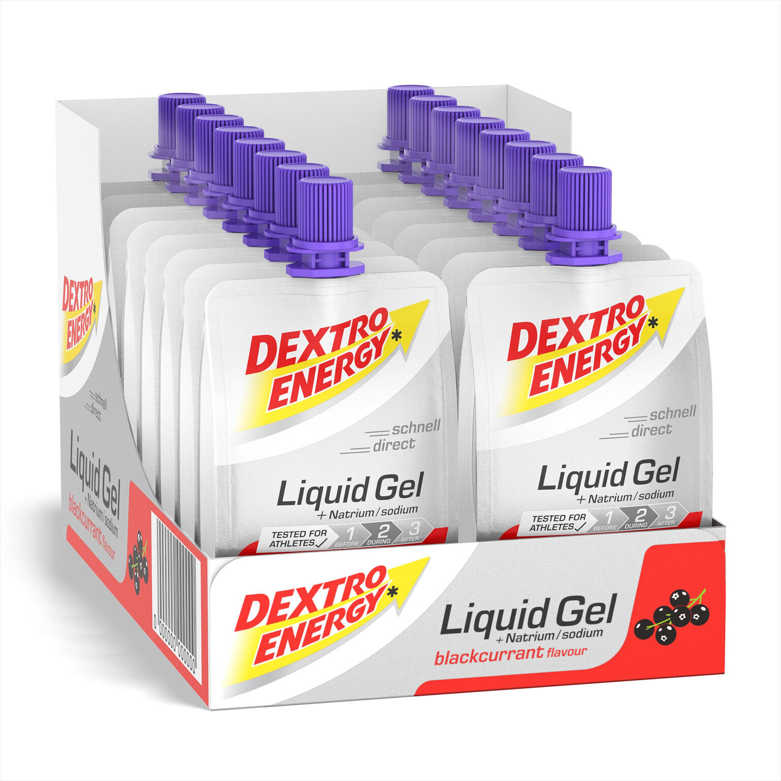 Liquid Gel Grosella Negra Caja 18 Pz - Dextro